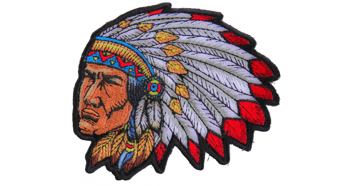 Indian Chief Patch for Jackets by Ivamis Patches