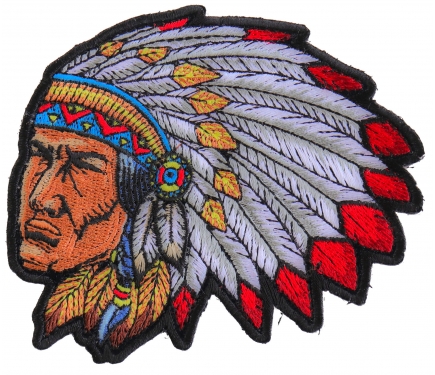 Indian Chief Patch for Jackets by Ivamis Patches