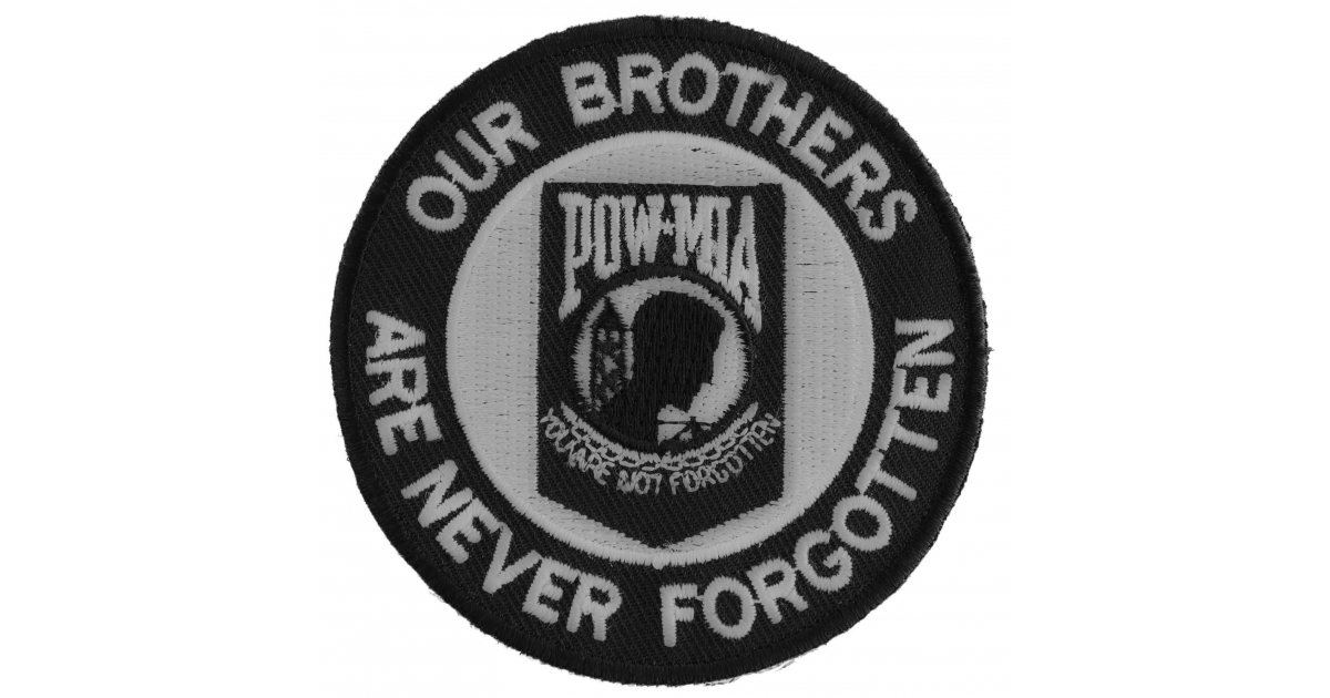 Our Brothers Are Never Forgotten Patch Small | US Military Veteran ...