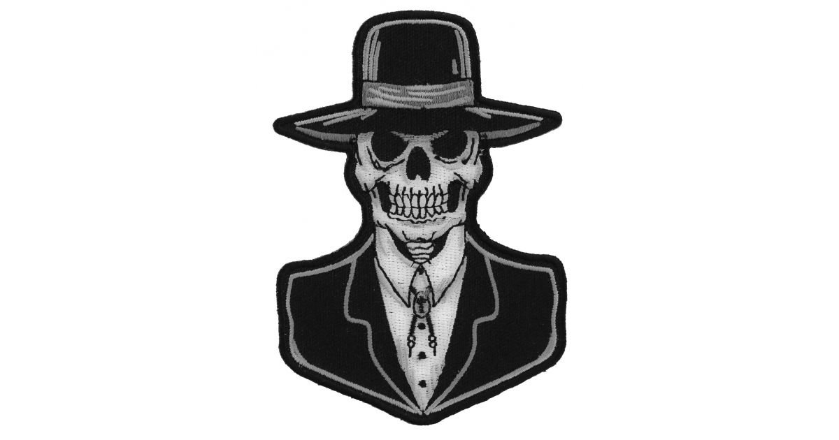 Preacher Skull Patch, Biker Skull Patches by Ivamis Patches