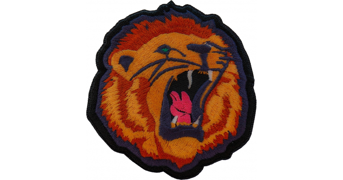 Roaring Lion Iron on Patch by Ivamis Patches