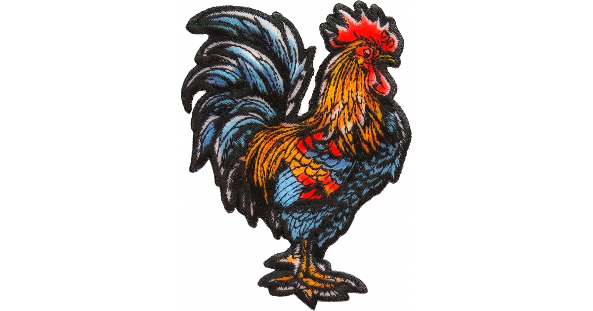 Rooster Cock Patch by Ivamis Patches