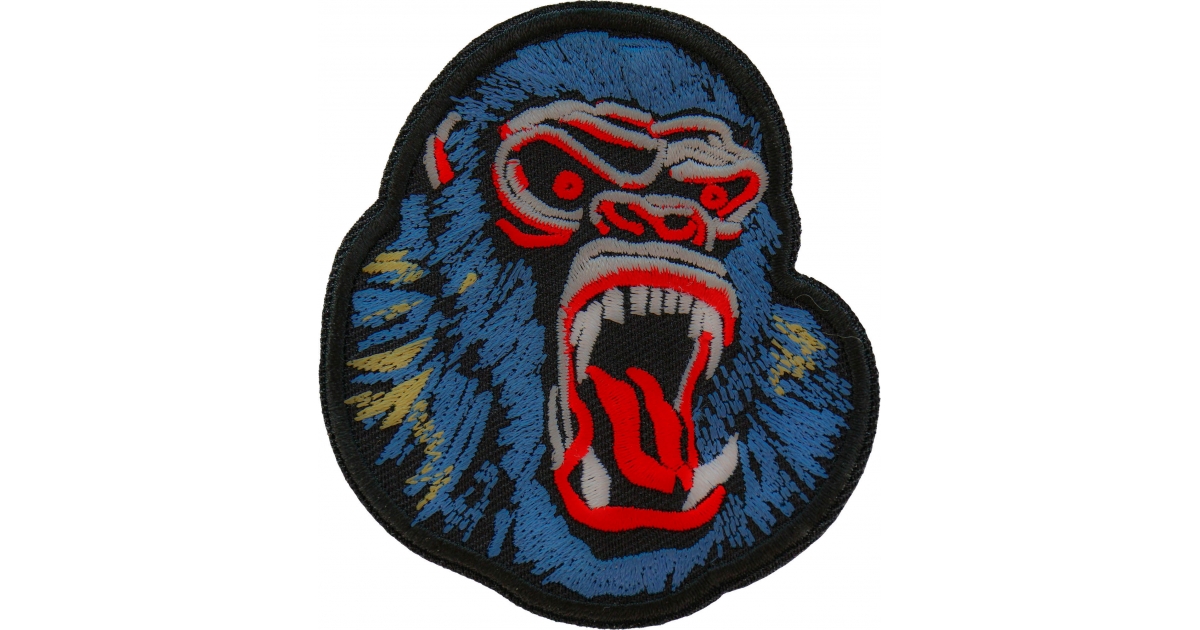 Scary Gorilla Patch - Iron on Monkey Patches by Ivamis Patches