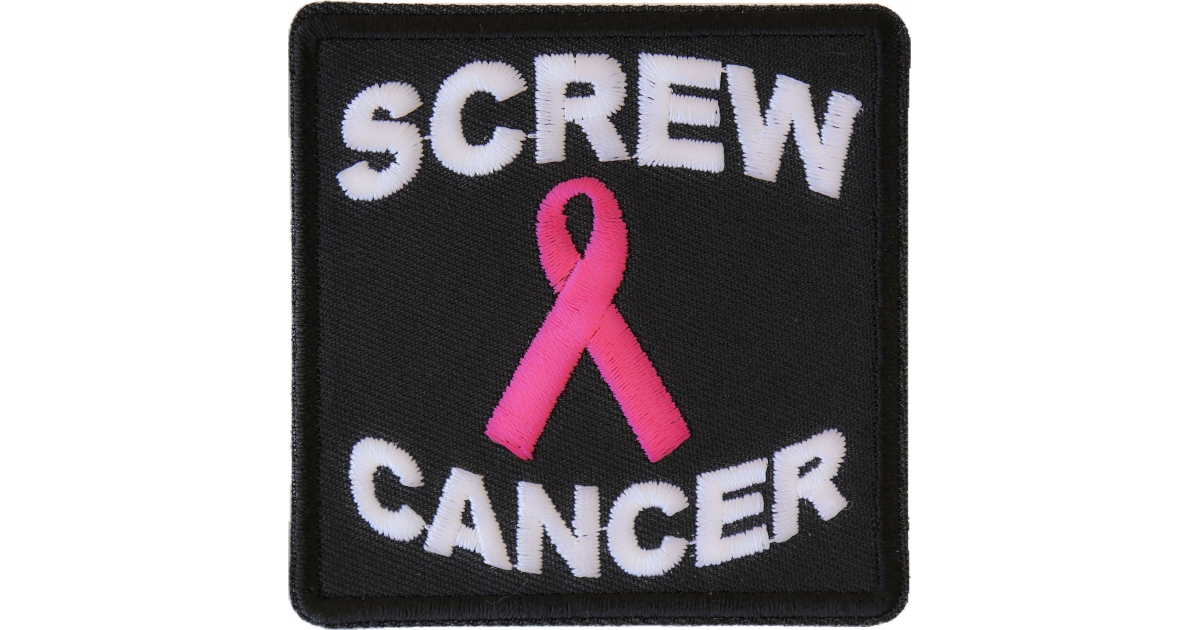 Screw Cancer Patch | Embroidered Patches by Ivamis Patches
