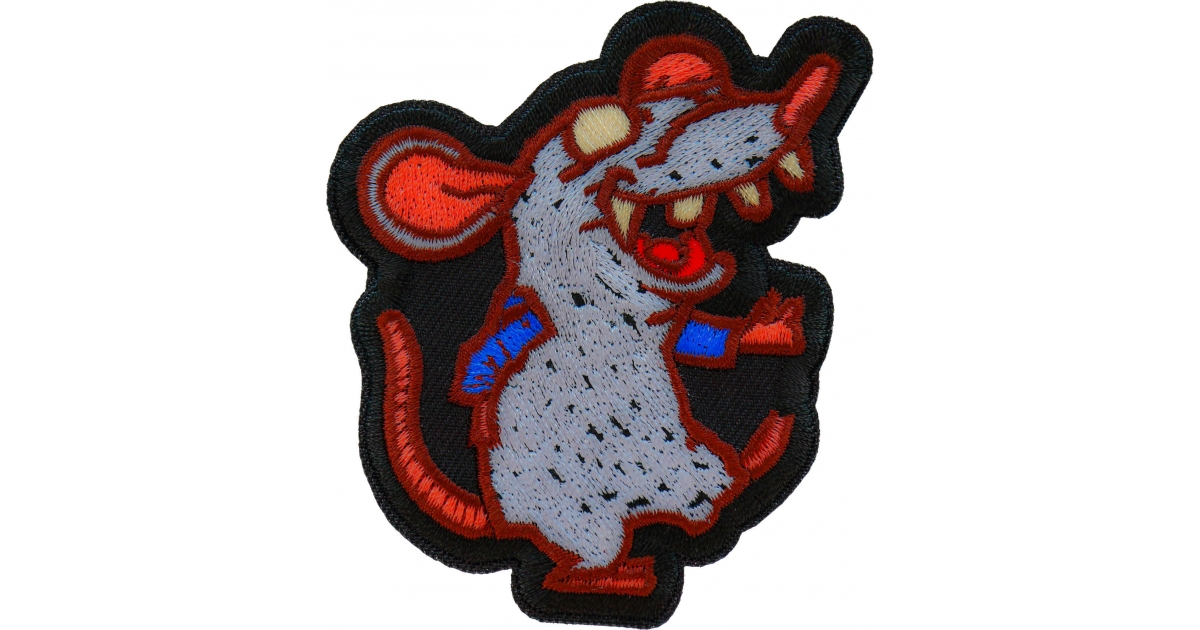 Sewer Rat Iron on Patch by Ivamis Patches