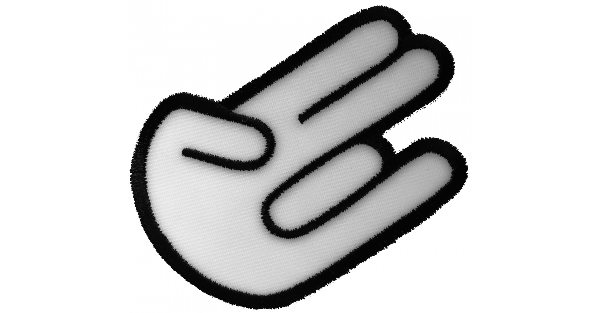 Iron On Shocker Hand Sign Iron On Patch | Embroidered Patches by Ivamis ...