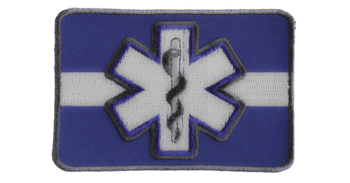 Thin White Line Patch For EMS | Embroidered Patches by Ivamis Patches