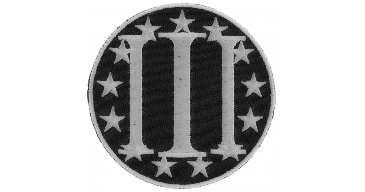 Three Percenter Patch | Embroidered Patches by Ivamis Patches