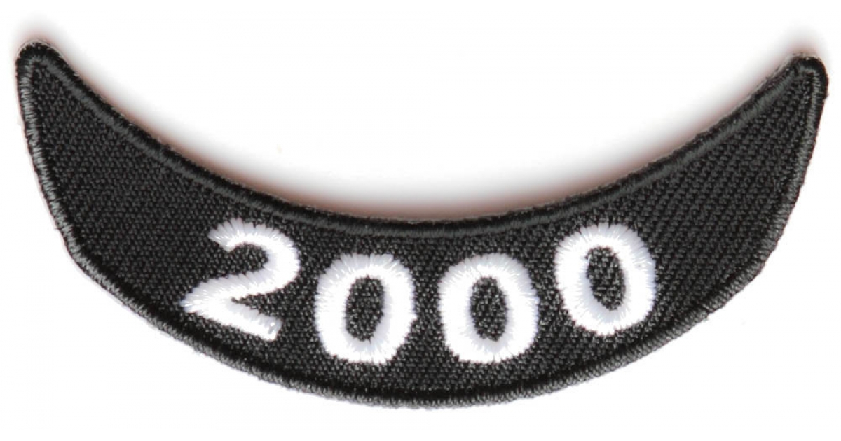2000 Lower Rocker Patch In Black White by Ivamis Patches