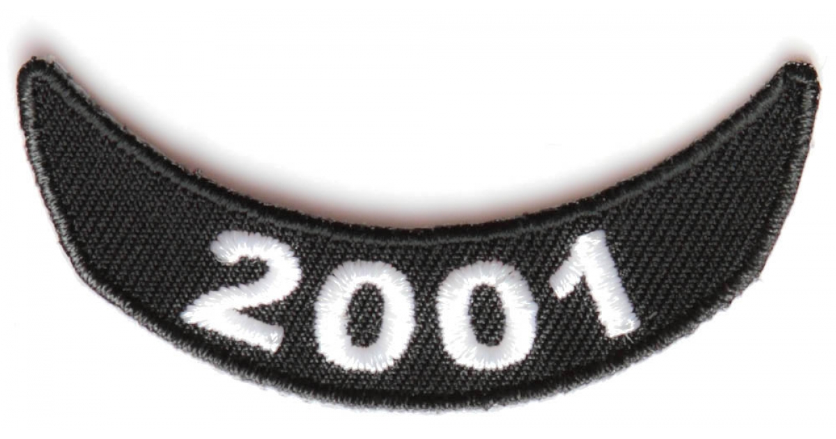 2001 Lower Rocker Patch In Black White by Ivamis Patches