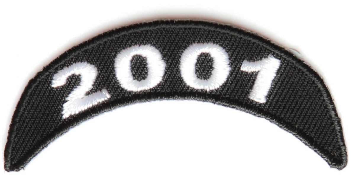 2001 Upper Rocker Patch In Black White by Ivamis Patches
