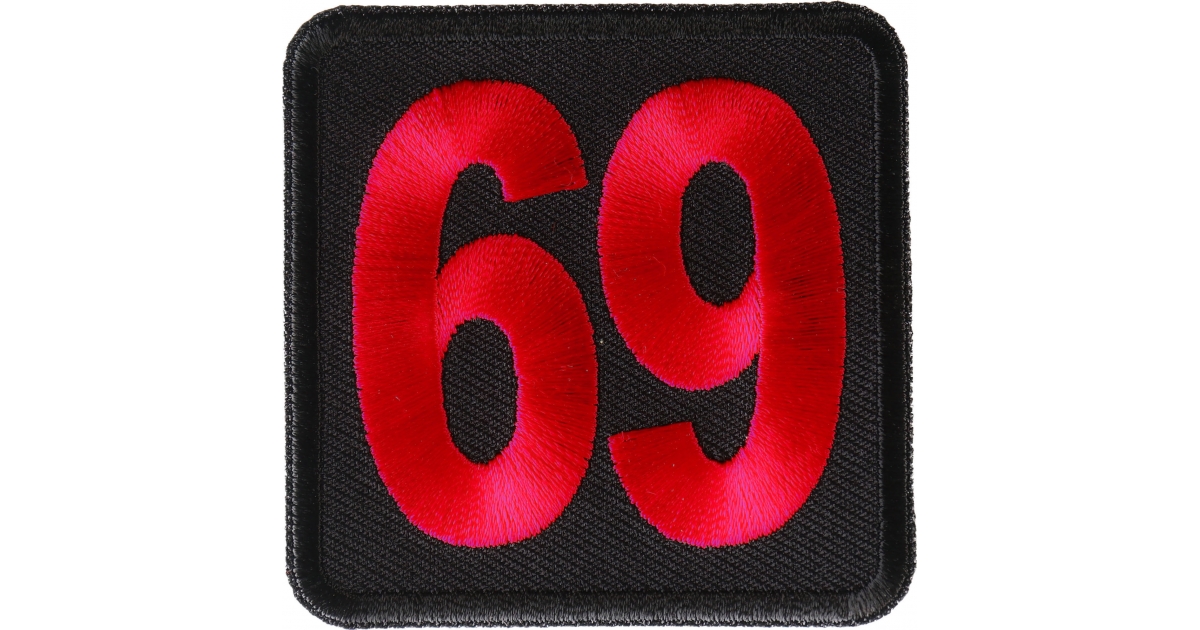 69 Patch, Iron on Patch, Embroidered by Ivamis Patches