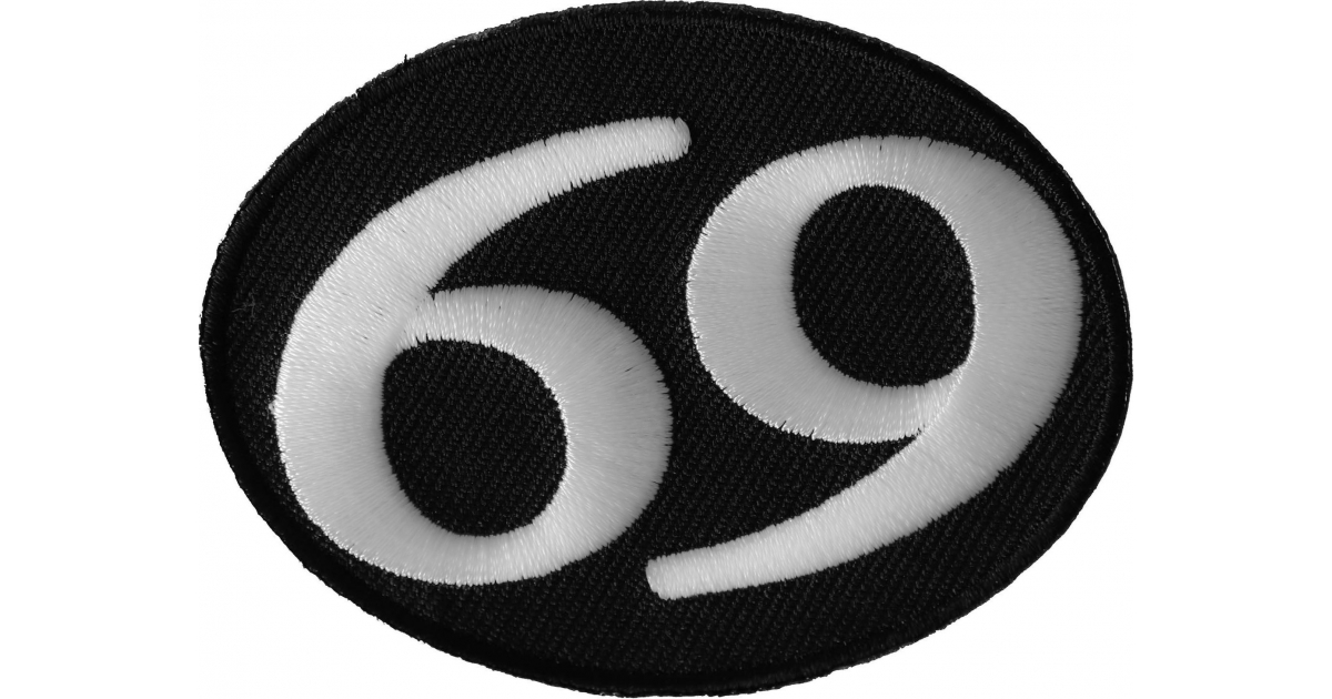 69 Patch, Iron on Patch, Embroidered by Ivamis Patches