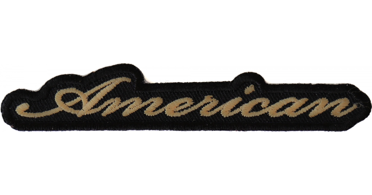 Iron On Patch: American Small | Embroidered Patches by Ivamis Patches