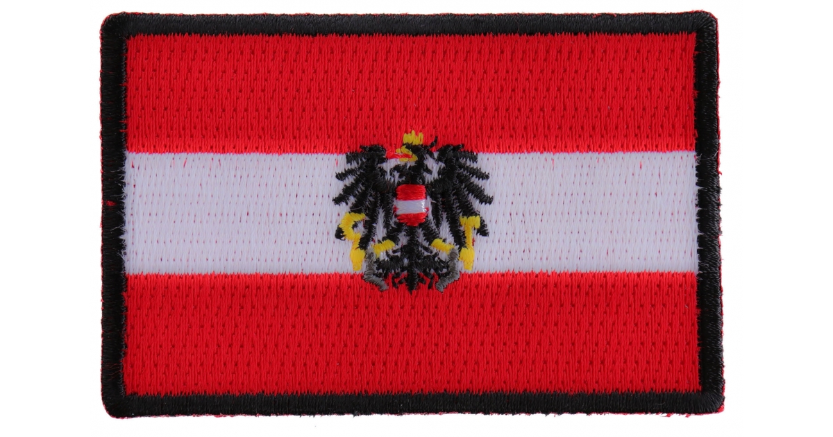 Austrian Flag Patch by Ivamis Patches