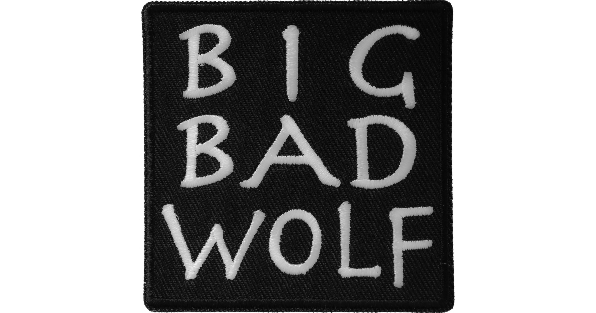 Iron On Big Bad Wolf Patch by Ivamis Patches