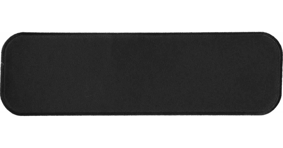 Black 10 Inch Straight Blank Patch, Large Blank Patches for ...