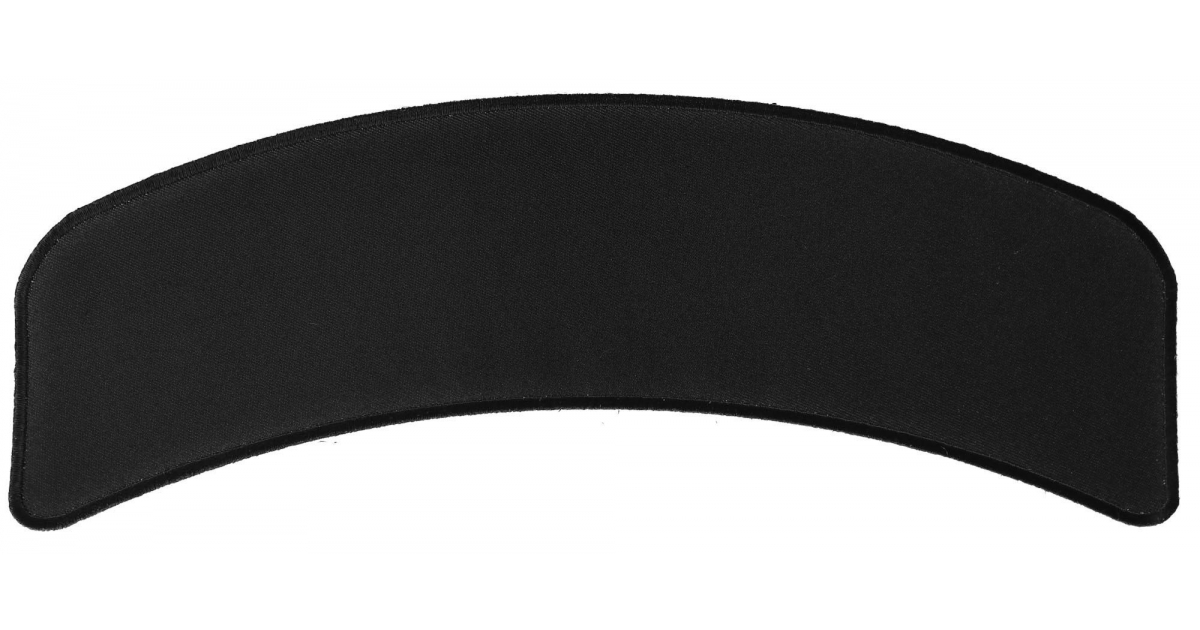 Black 11 Inch Arched Blank Patch Rocker, Large Rocker Patches by Ivamis ...
