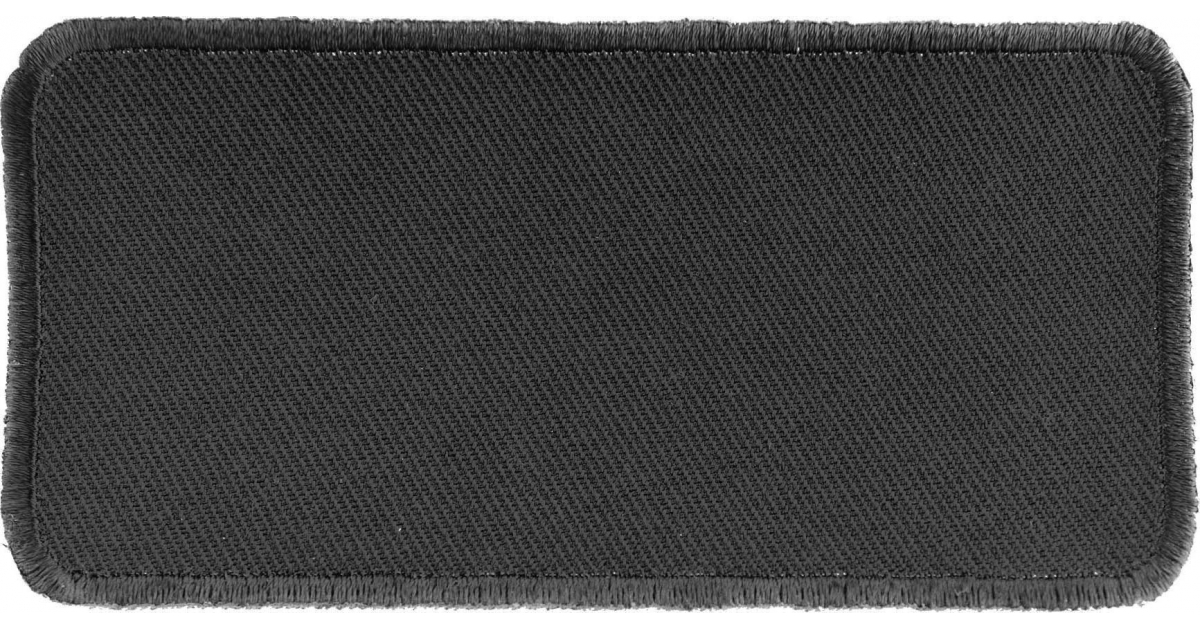 Black 4 Inch Rectangular Blank Patch | Embroidered Patches by Ivamis ...