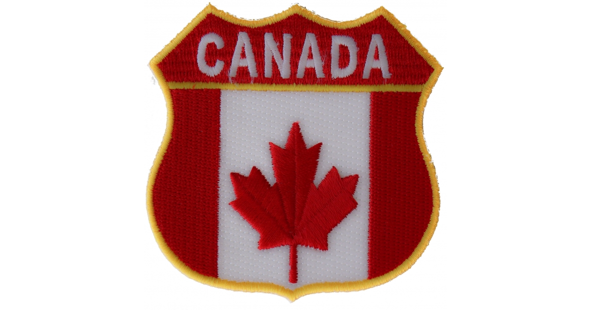 Iron On Canadian Shield Patch | Embroidered Patches by Ivamis Patches