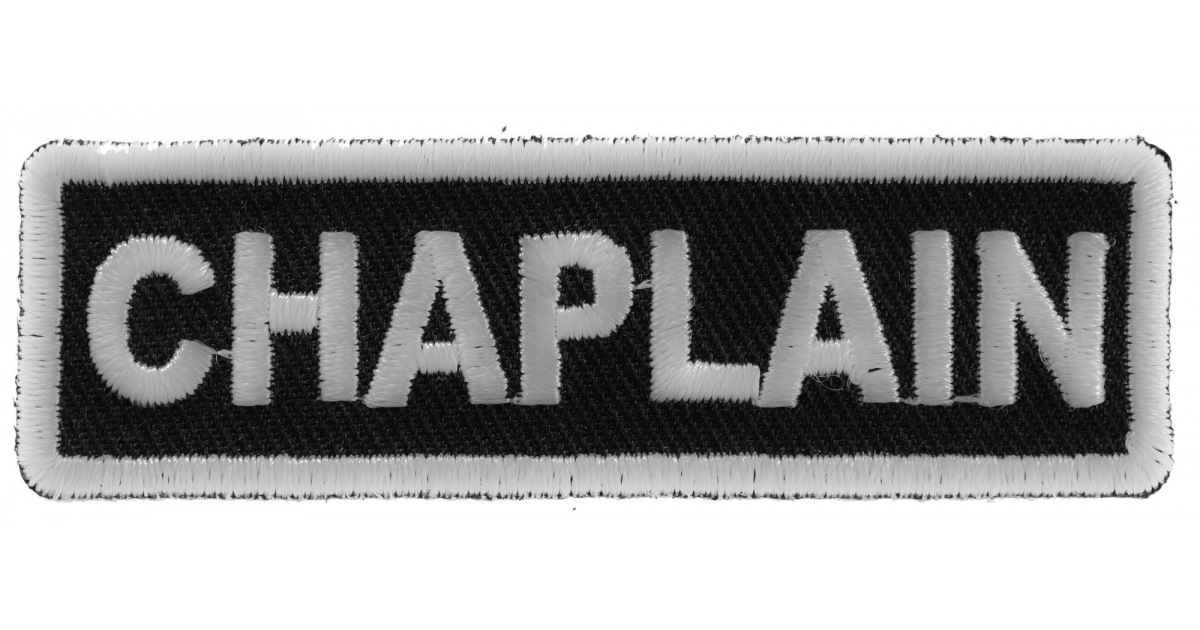 Chaplain Patch, Christian Saying Patches by Ivamis Patches