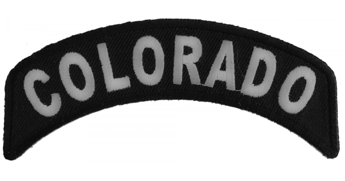 Colorado State Embroidered Small Iron On Rocker Patch by Ivamis Patches