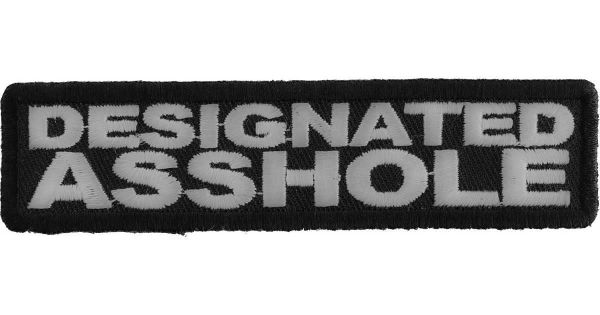 Designated Asshole Patch, Funny Patches for Adults by Ivamis Patches