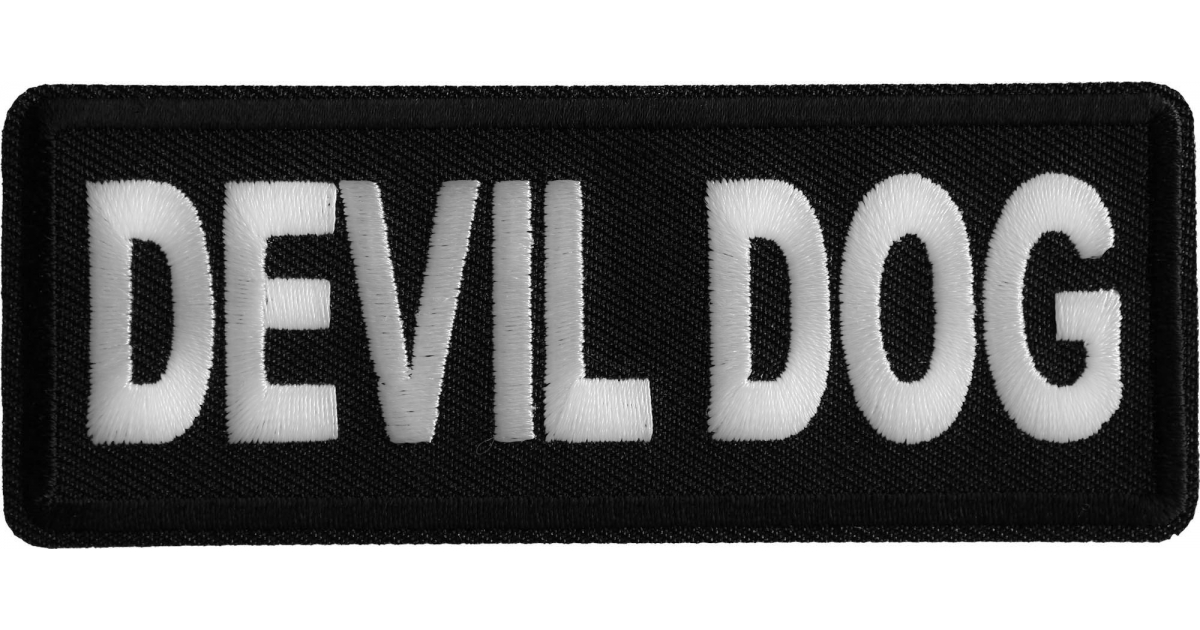 Devil Dog Patch, Funny Saying Patches, Sew or Iron on Patch by Ivamis ...