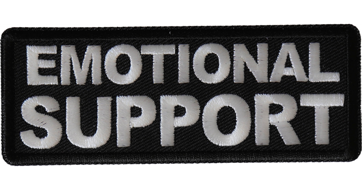 Emotional Support Patch, Morale Patches, Sew or Iron on by Ivamis Patches
