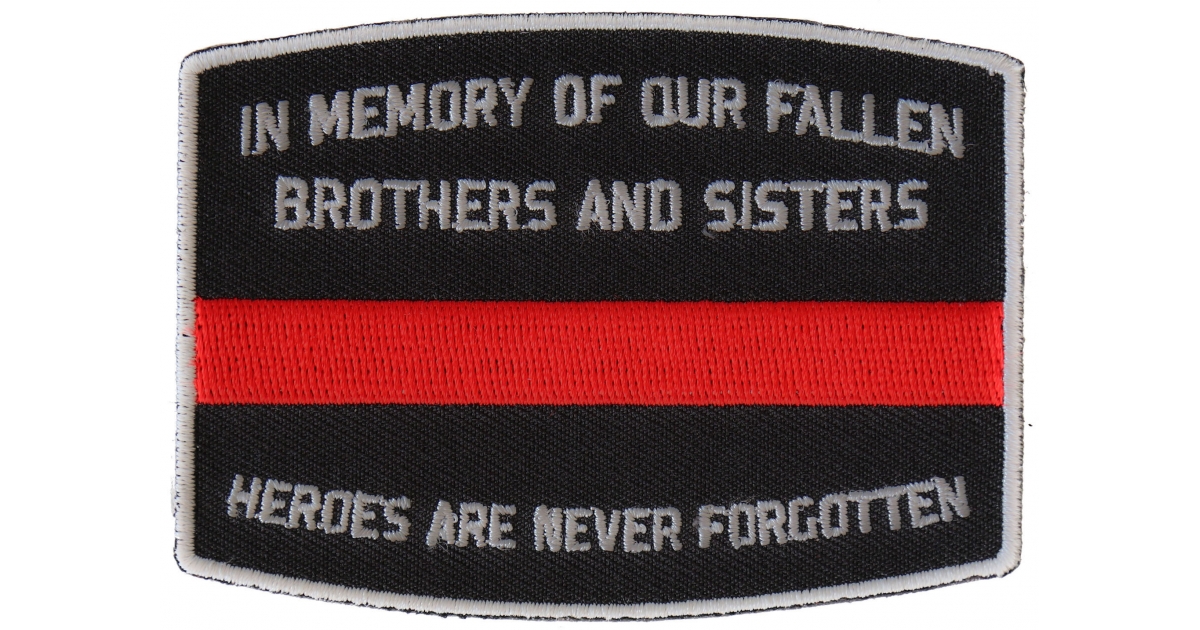 Fallen Firefighter Memorial Patch | Embroidered Patches by Ivamis Patches