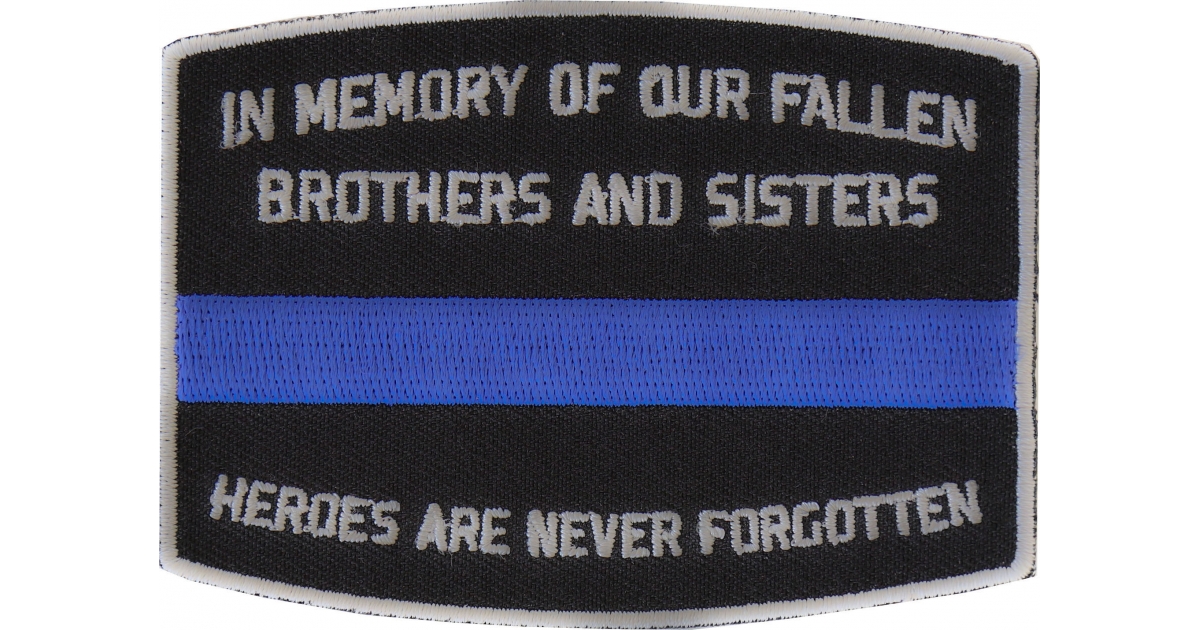 Fallen Officer Memorial Patch | Embroidered Patches by Ivamis Patches