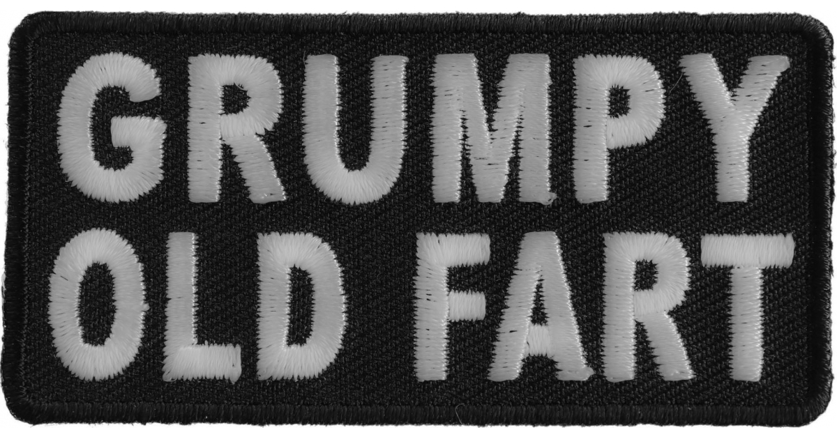 Grumpy Old Fart Patch | Embroidered Patches by Ivamis Patches