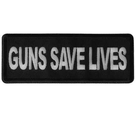 Guns Save Lives Patch - 2nd Amendment Patches by Ivamis Patches