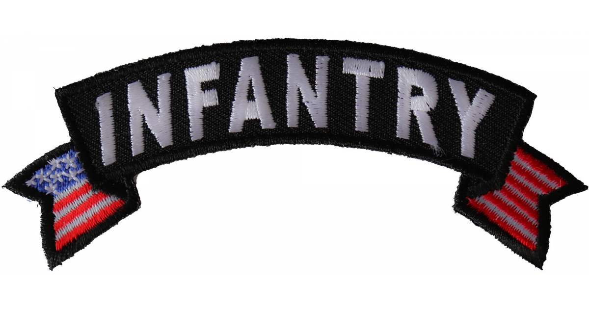 Infantry Small Flag Rocker Patch by Ivamis Patches