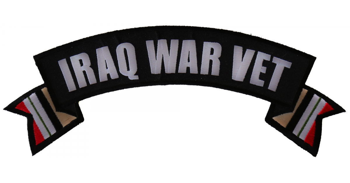 Iraq War Vet Patch, Large Rocker Patches by Ivamis Patches