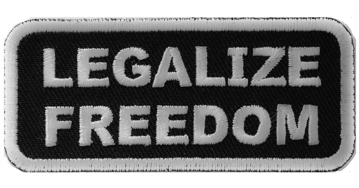 Legalize Freedom Patch | Embroidered Patches by Ivamis Patches