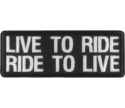 Live To Ride Ride To Live Patch - Biker Saying Patches by Ivamis Patches