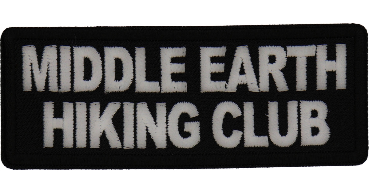 Middle Earth Hiking Club Patch, Funny Saying Patches, Sew or Iron on ...