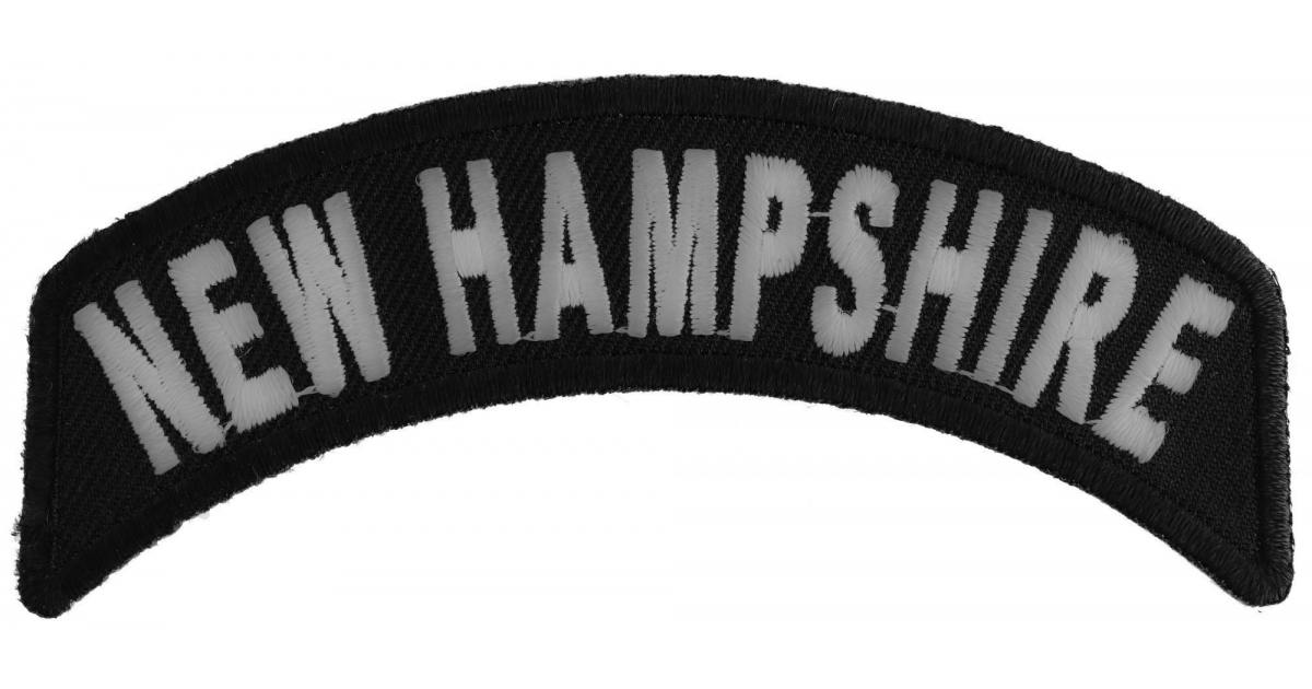 New Hampshire State Embroidered Small Iron On Rocker Patch by Ivamis ...