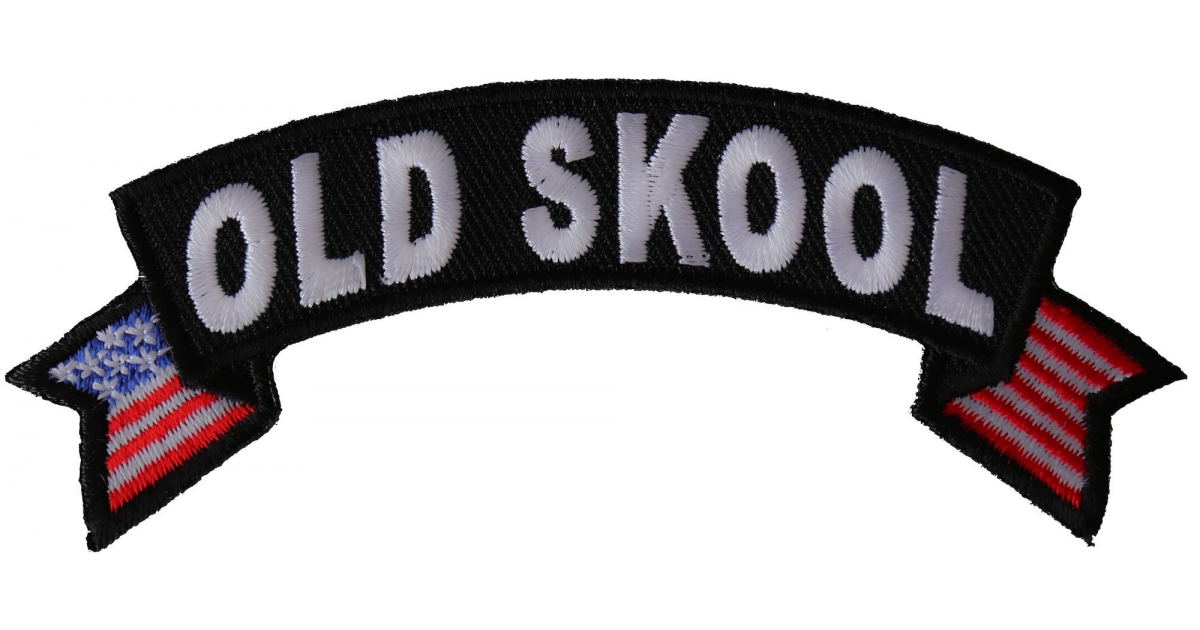 Old Skool Patch - Biker Saying Patches by Ivamis Patches