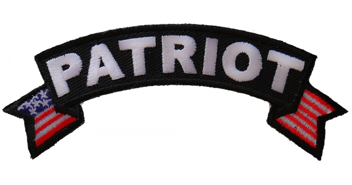 Patriot Rocker Patch With US Flag | US Military Veteran Patches by ...