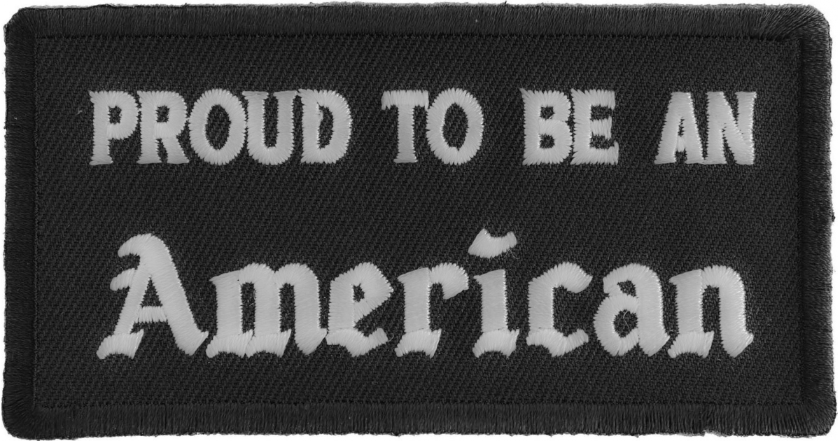 Proud To Be An American Patch, Patriotic Saying Patches by Ivamis Patches