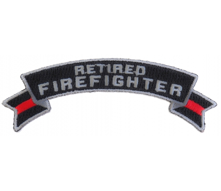 Retired Firefighter Rocker Patch by Ivamis Patches