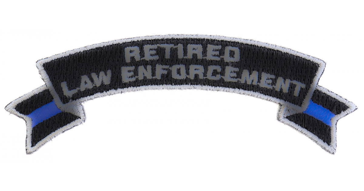 Retired Law Enforcement Rocker Patch by Ivamis Patches