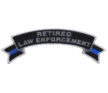 Retired Law Enforcement Rocker Patch by Ivamis Patches