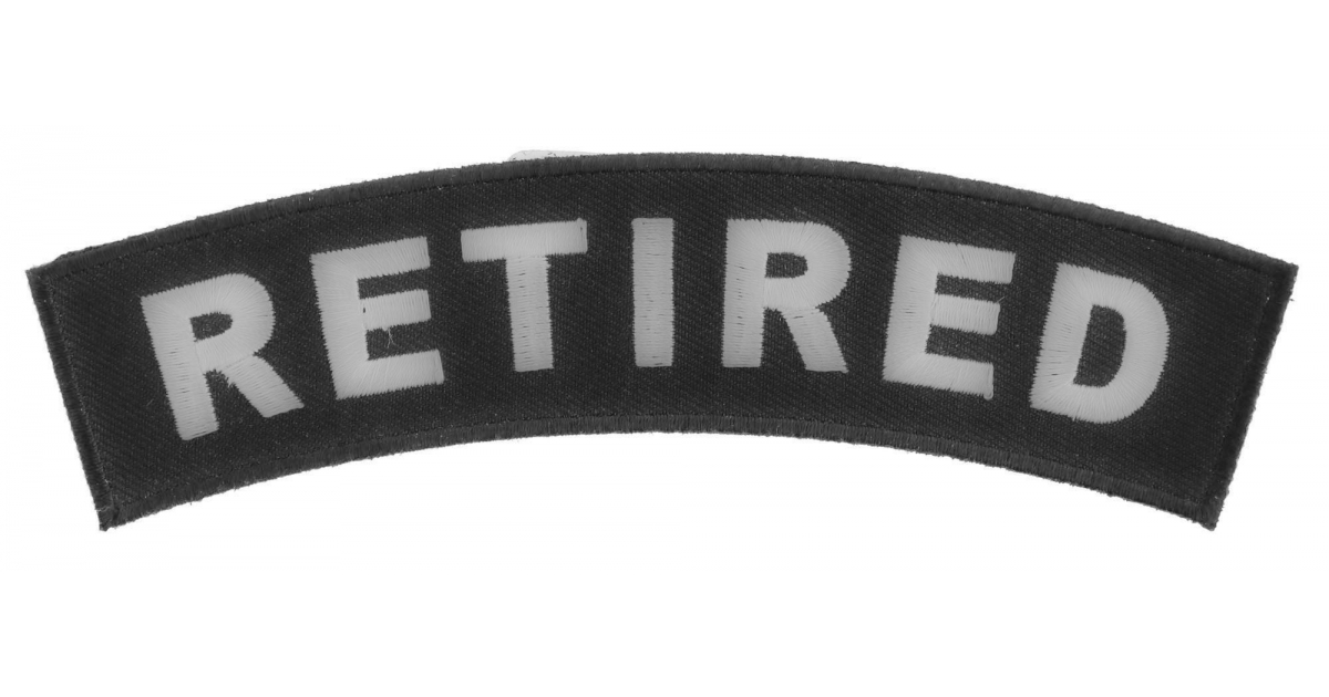 Retired Patch, Patches for Jackets by Ivamis Patches