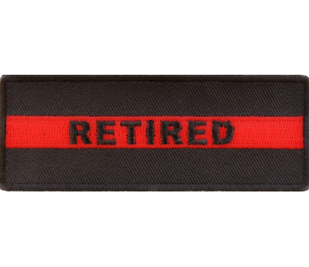 Retired Red Line Firefigher Patch | Embroidered Patches by Ivamis Patches