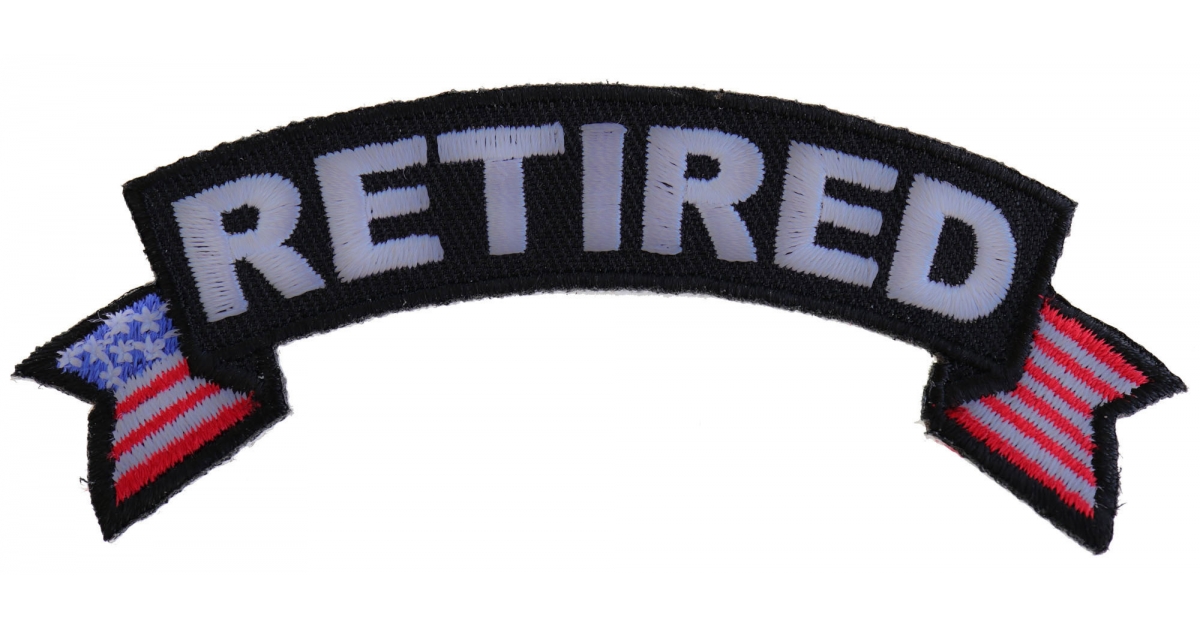 Retired Small Rocker Patch With American Flag Tips | US Military ...