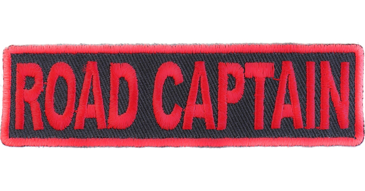Road Captain Patch, Motorcycle Club Patches for Bikers by Ivamis Patches