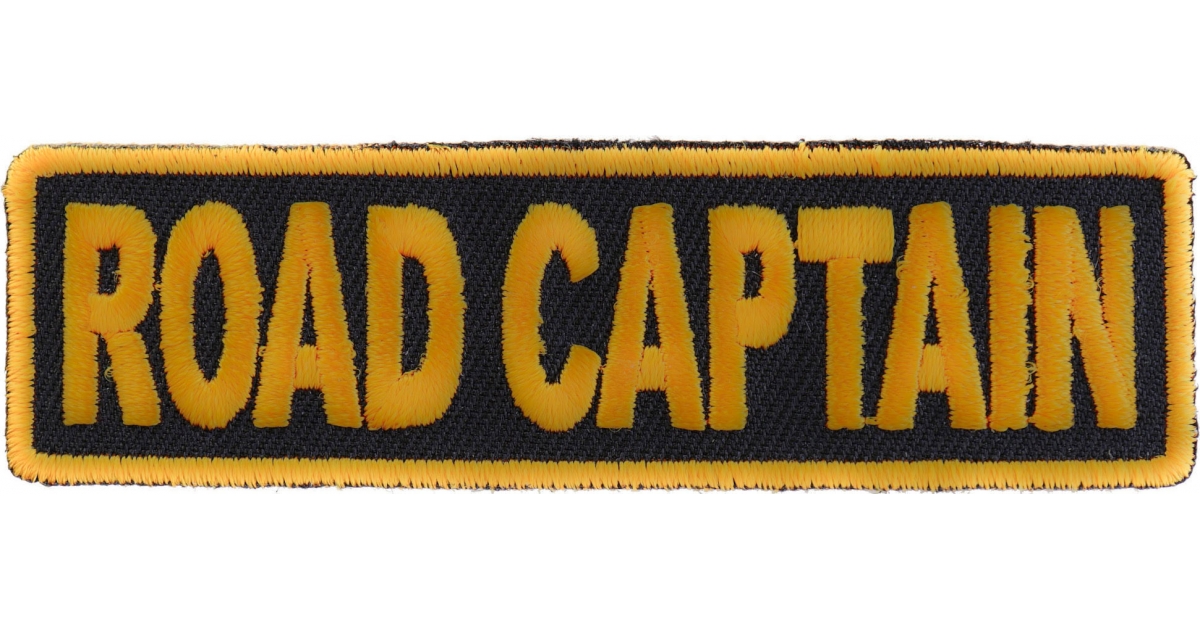 Road Captain Patch, Motorcycle Club Patches for Bikers by Ivamis Patches